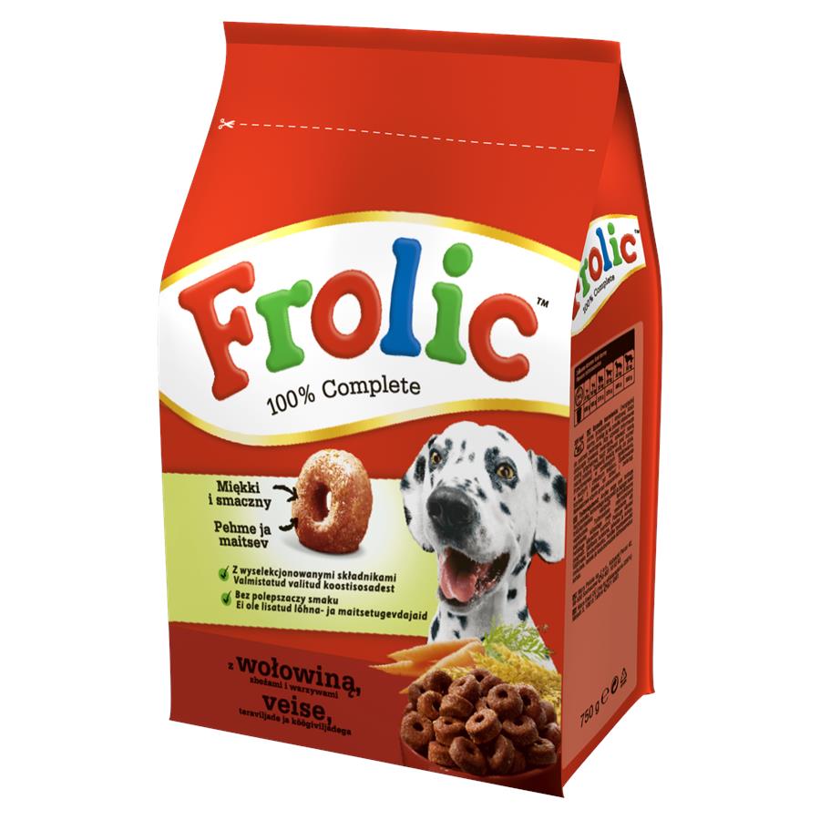 FROLIC 5x750g - Granule pre psov s hovädzím mäsom, zeleninou a ...
