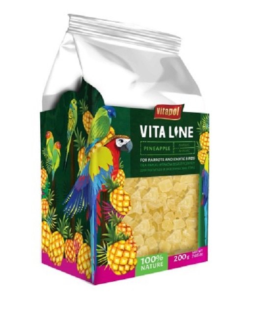 VITAPOL Ananás pre papagáje a exotické vtáky 200 g V eshope FERA.SK ...