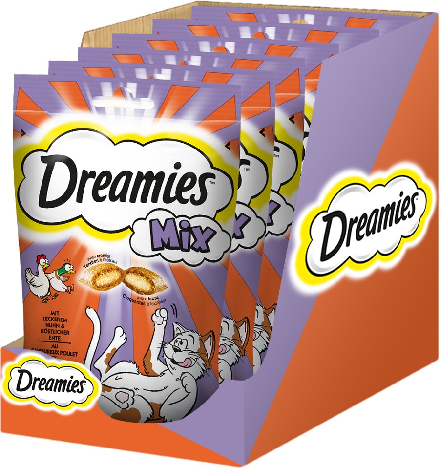 DREAMIES Mix Z Kurczakiem I Kaczką 60G X6 - cena a recenzie - DREAMIES ...
