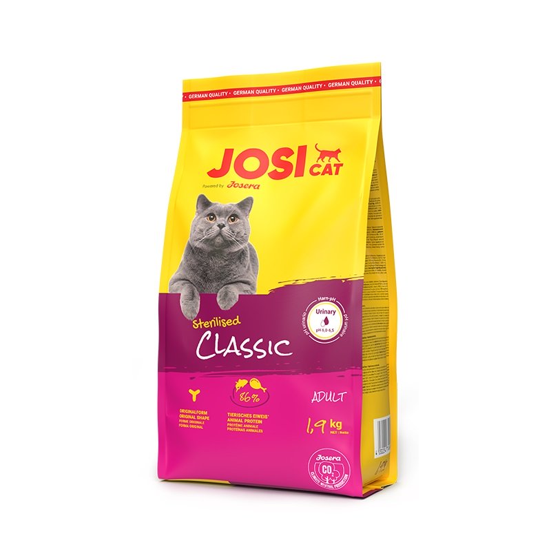 JOSERA JosiCat Sterilised Classic 1,9kg V eshope FERA.SK najnižšia cena, recenzie krmív ...