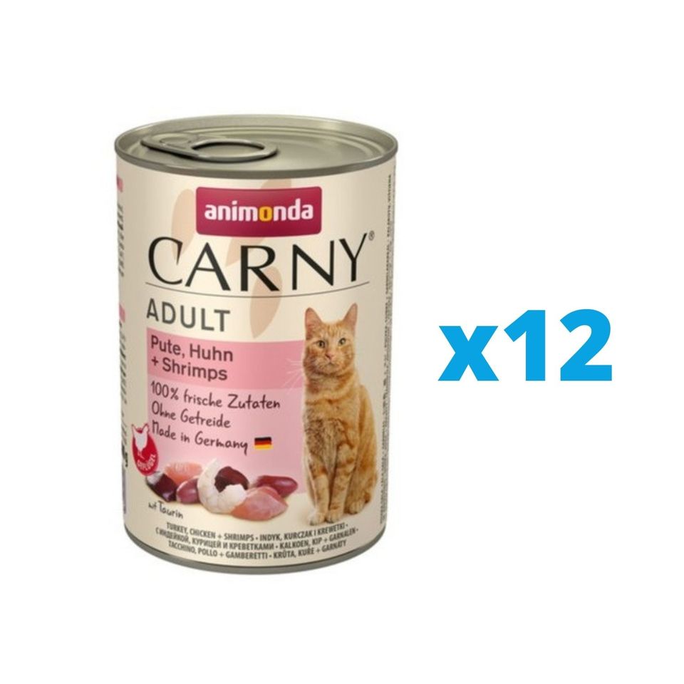 ANIMONDA Carny Adult morčacie, kuracie, krevety 12 x 400 g | Fera.sk