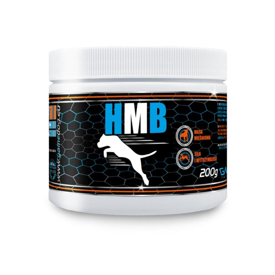 GAME DOG HMB Výživový doplnok podporujúci tvorbu svalovej hmoty u psov 200g | Fera.sk