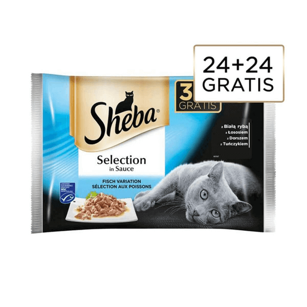 SHEBA Rybne Smaki 24 saszetki + 24 GRATIS! - cena a recenzie - SHEBA - FERA.SK
