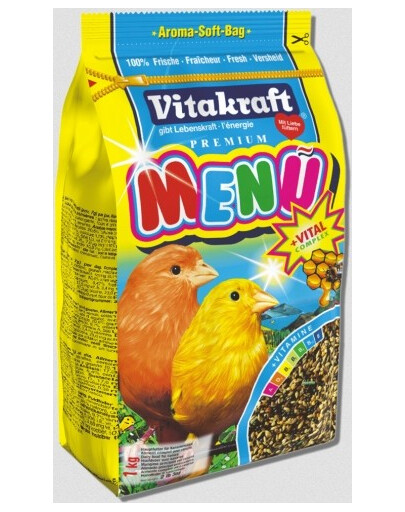 VITAKRAFT Menu Vital 1Kg Karma Dla Kanarka Miodowa - cena a recenzie ...